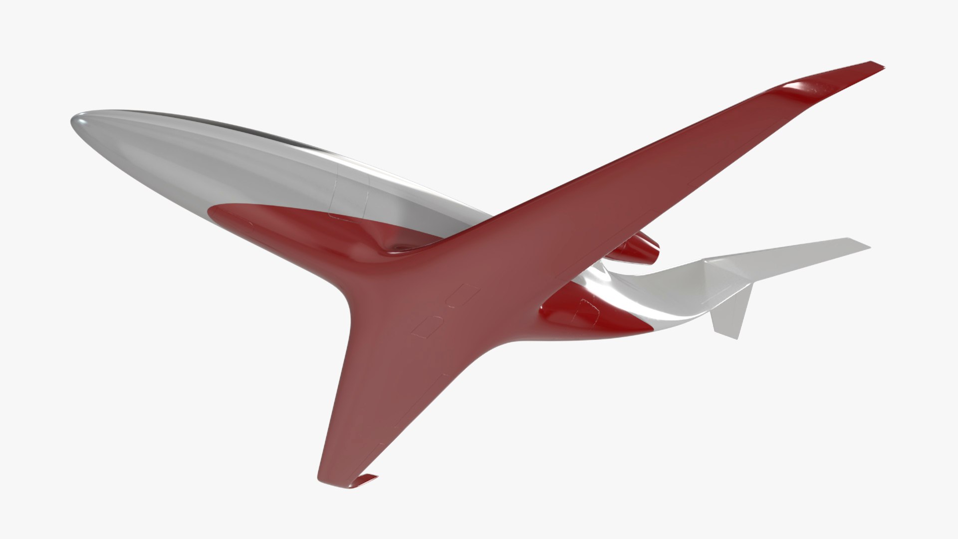 3D Futuristic Business Jet Red - TurboSquid 2276043