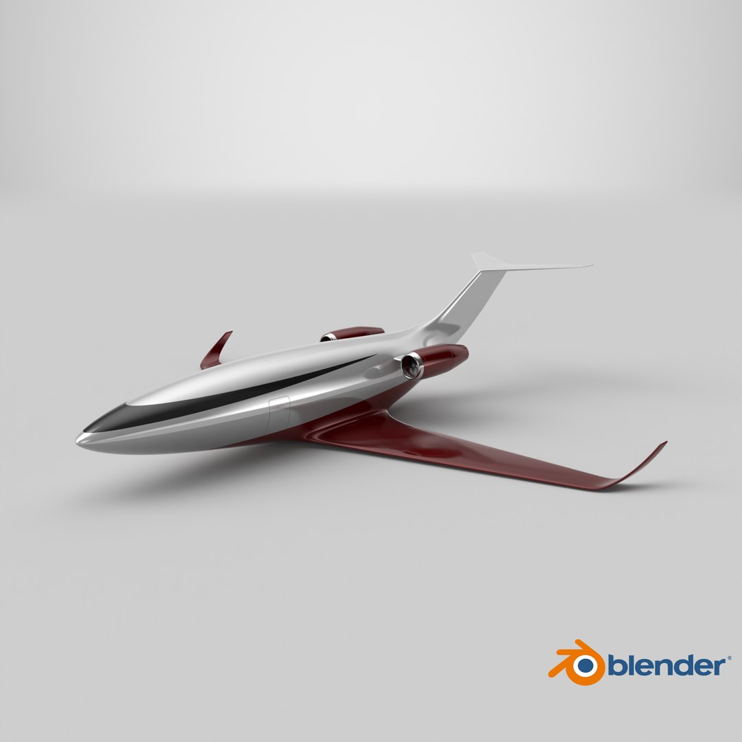 3D Futuristic Business Jet Red - TurboSquid 2276043