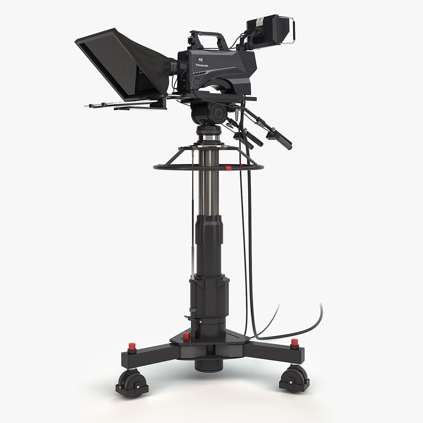 Tv camera panasonic pedestal 3D model - TurboSquid 1281108