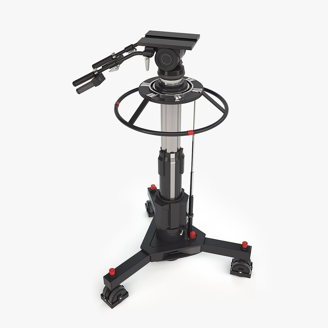 Tv Camera Panasonic Pedestal 3D Model - TurboSquid 1281108