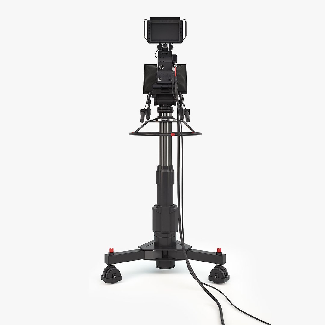 Tv Camera Panasonic Pedestal 3D Model - TurboSquid 1281108