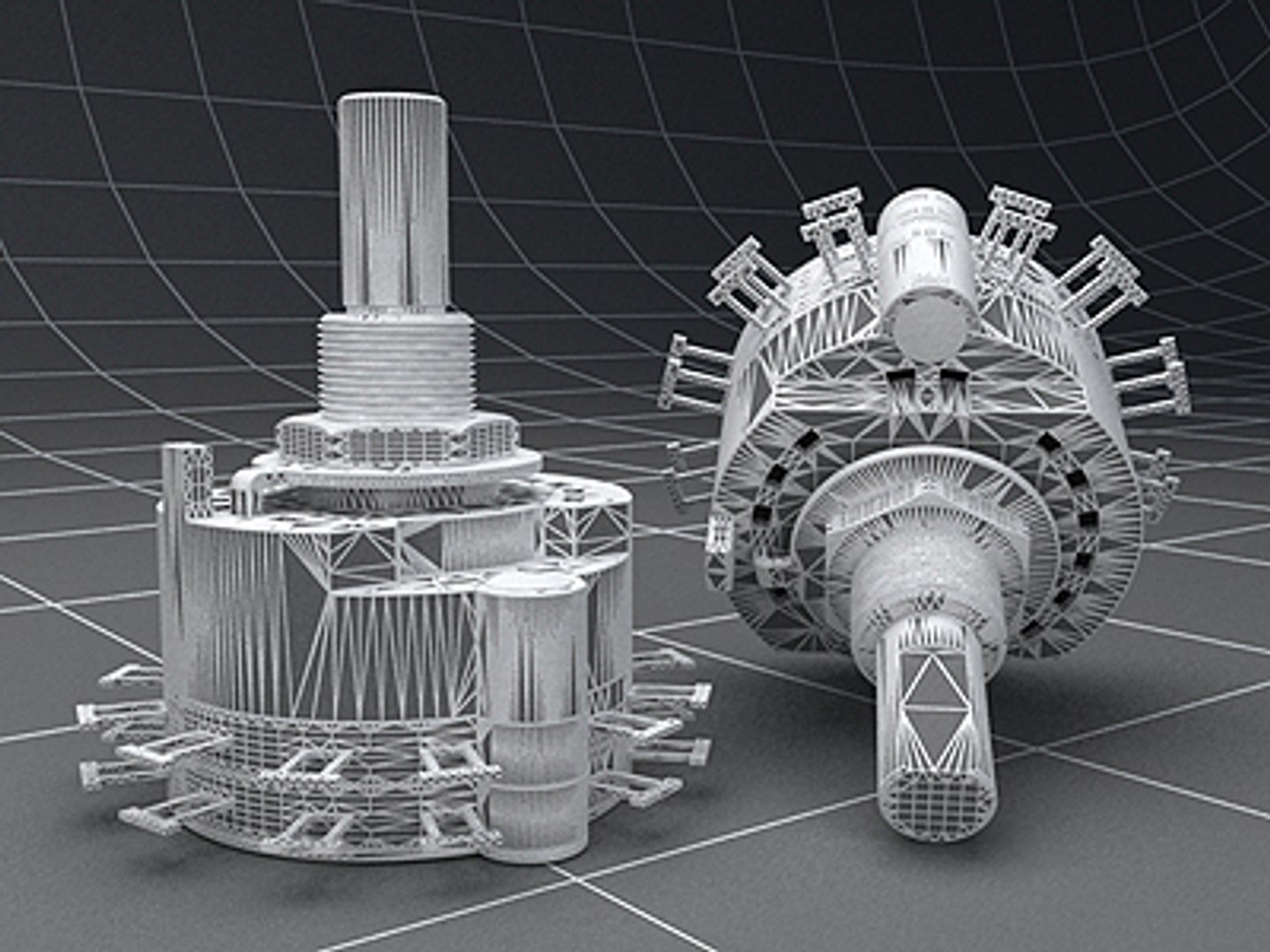 3d Electronic Rotary Switch Model