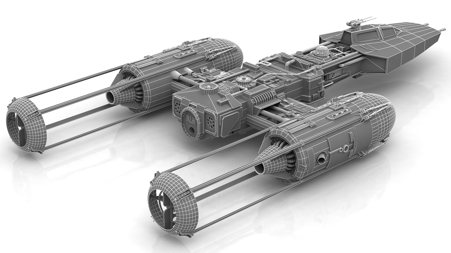 3D Star Wars Y Wing - TurboSquid 1627830