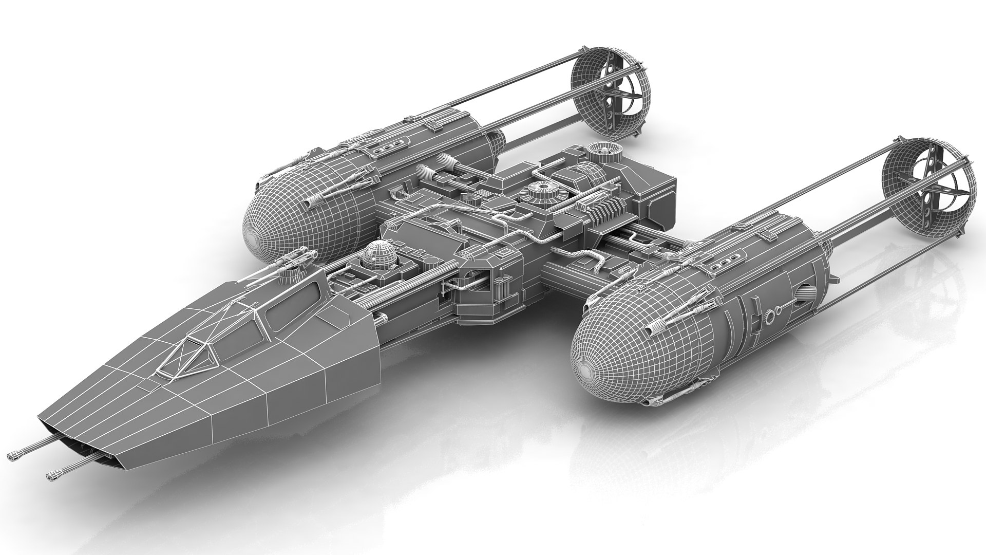 3D Star Wars Y Wing - TurboSquid 1627830
