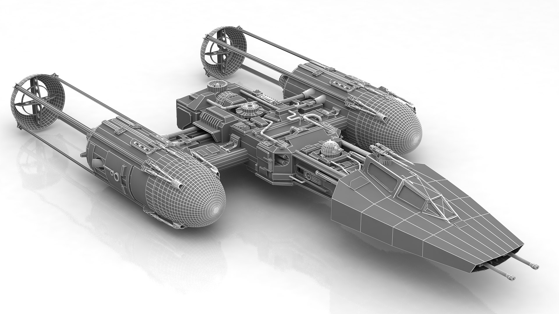 3D Star Wars Y Wing - TurboSquid 1627830