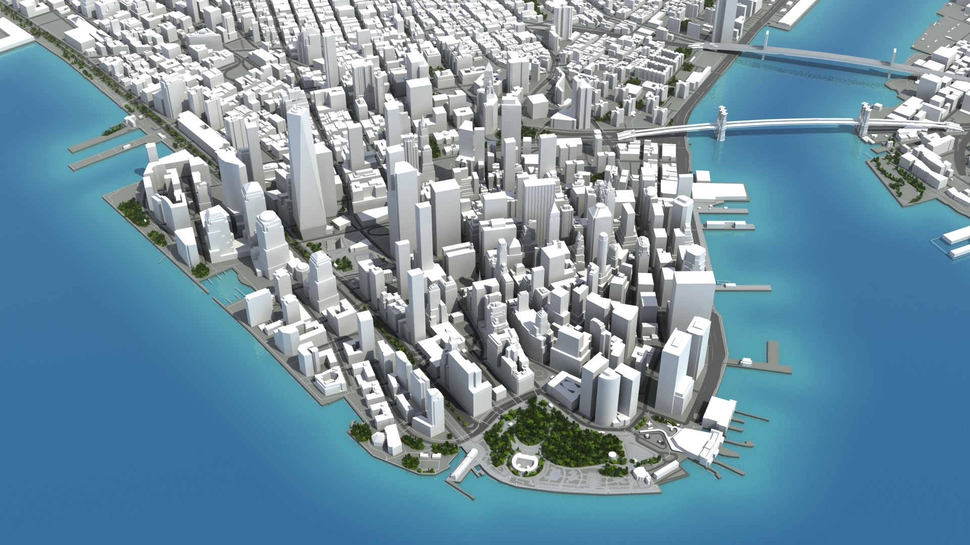 Manhattan NYC 3D - TurboSquid 1753172