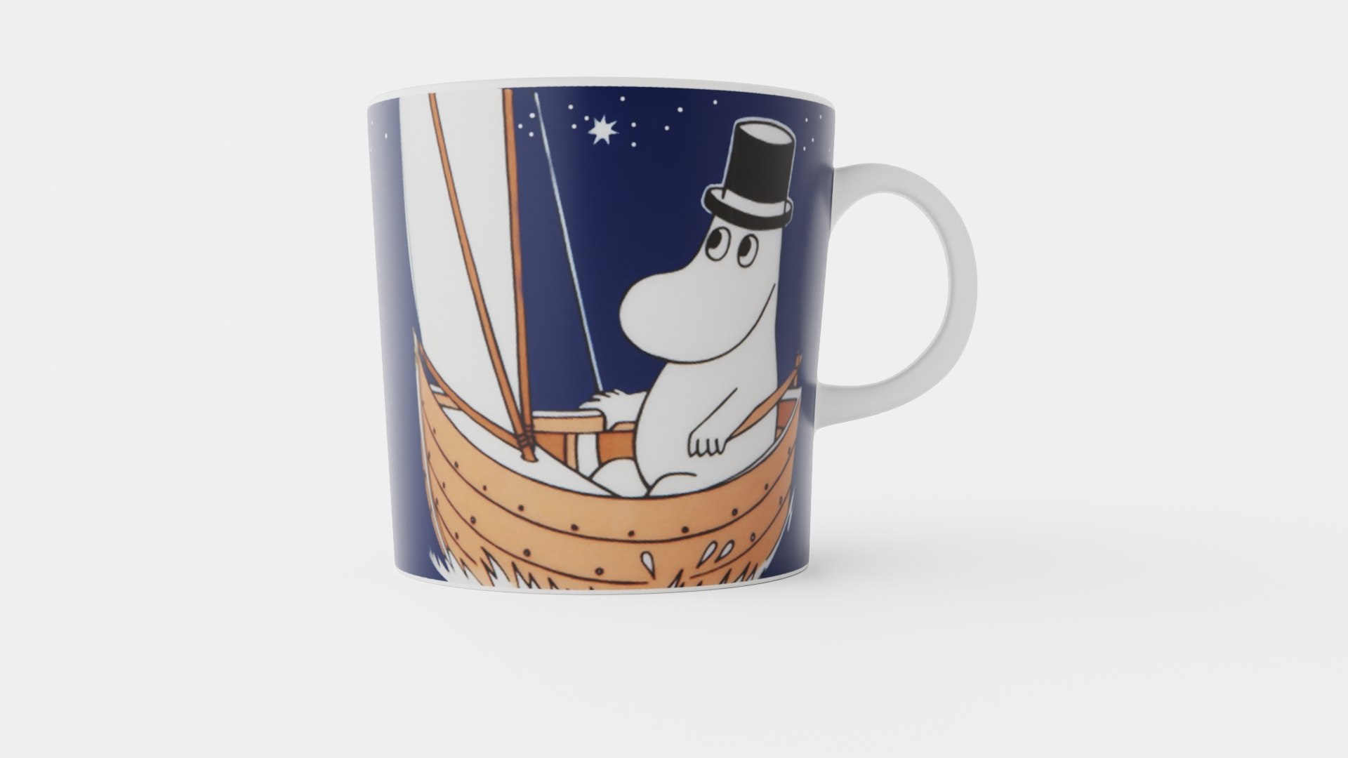 Moomin Mug Moominpappa Dark Blue 3D Model - TurboSquid 2244980