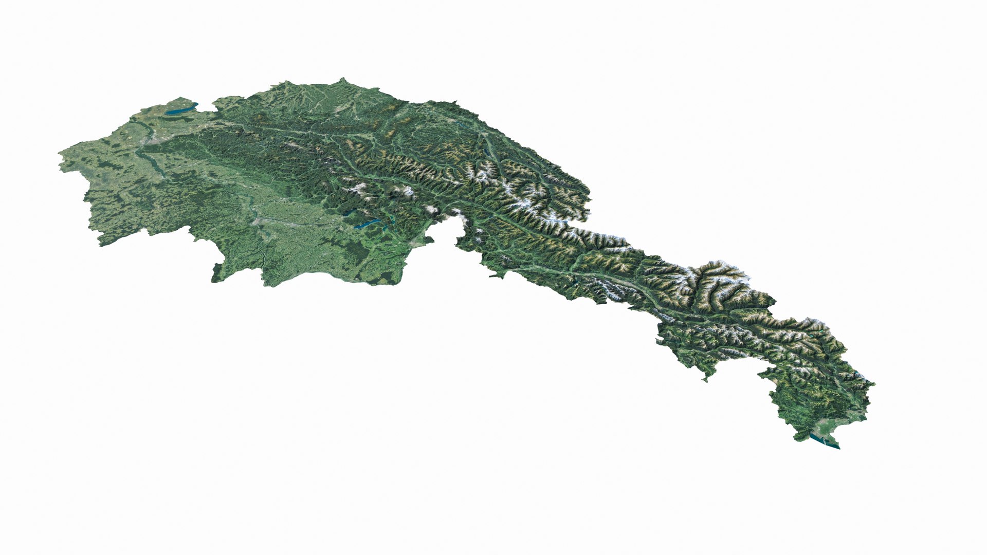 Austria Map High Precision 3D Model - TurboSquid 2186883