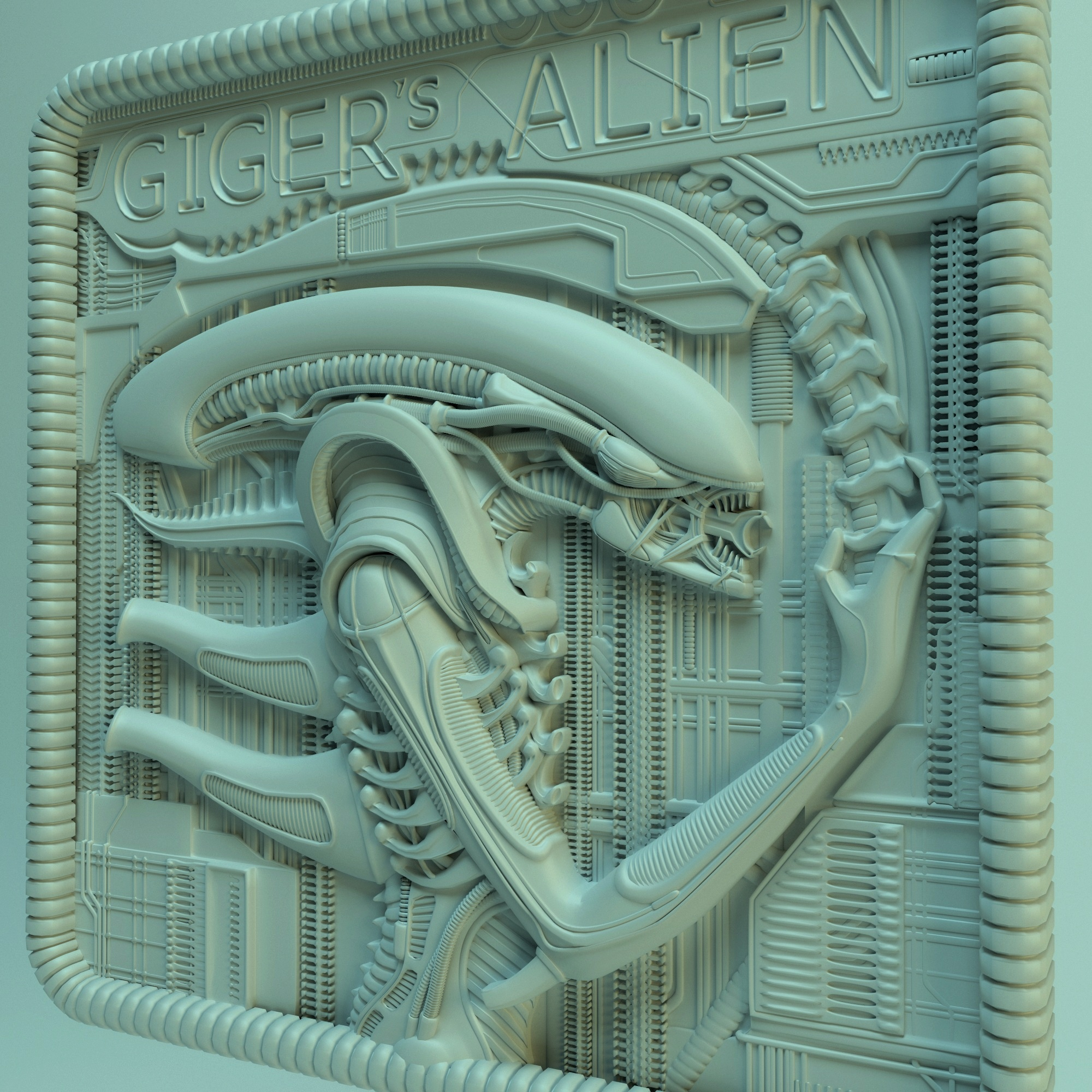 panno giger alien ver02 3d model