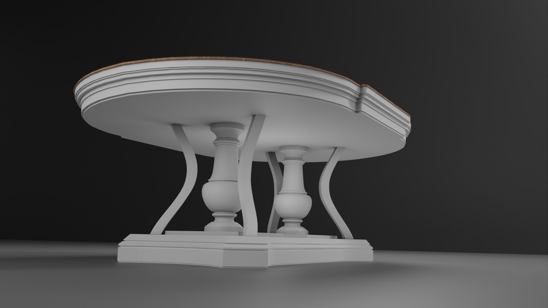 Rustic Dining Table 3D Model - TurboSquid 2166621