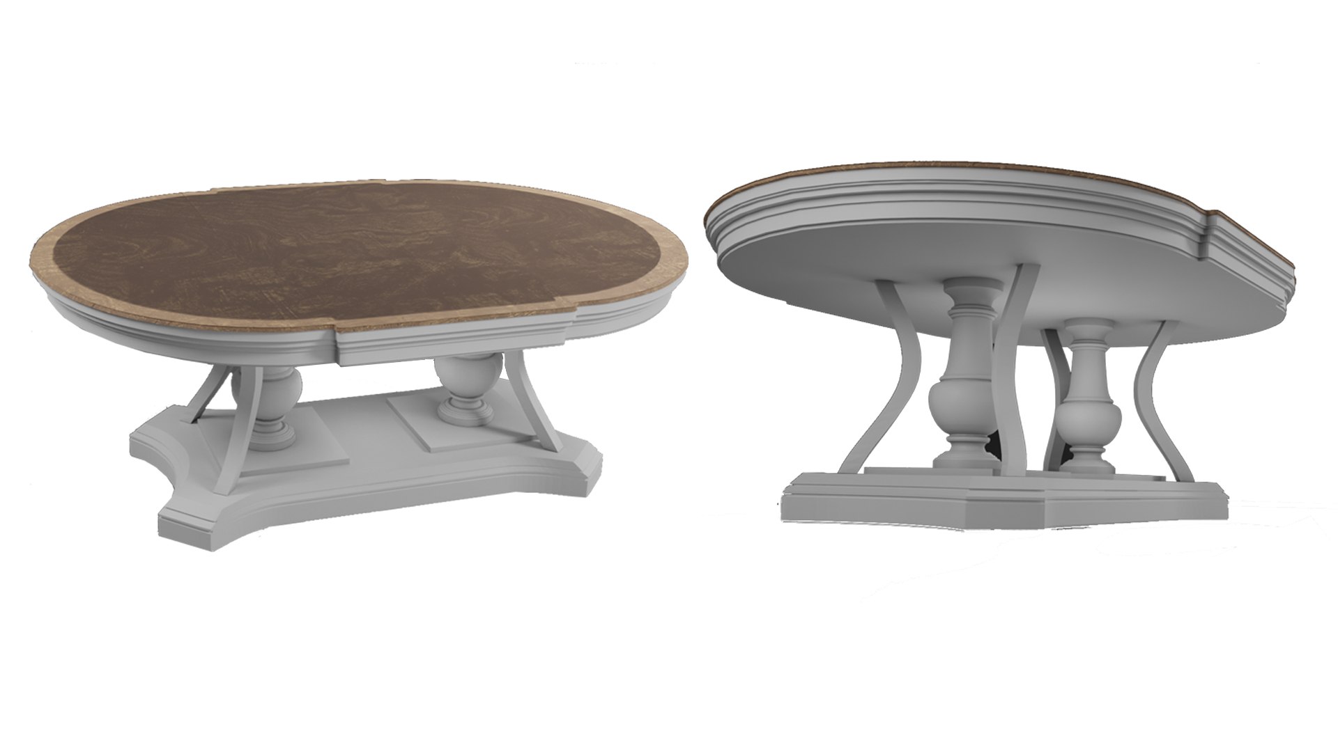 Rustic Dining Table 3D Model - TurboSquid 2166621