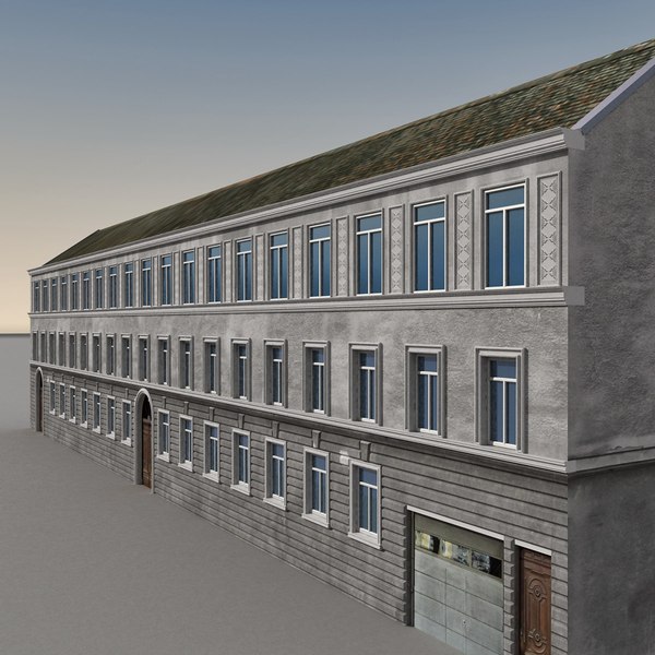 3d european building europe model