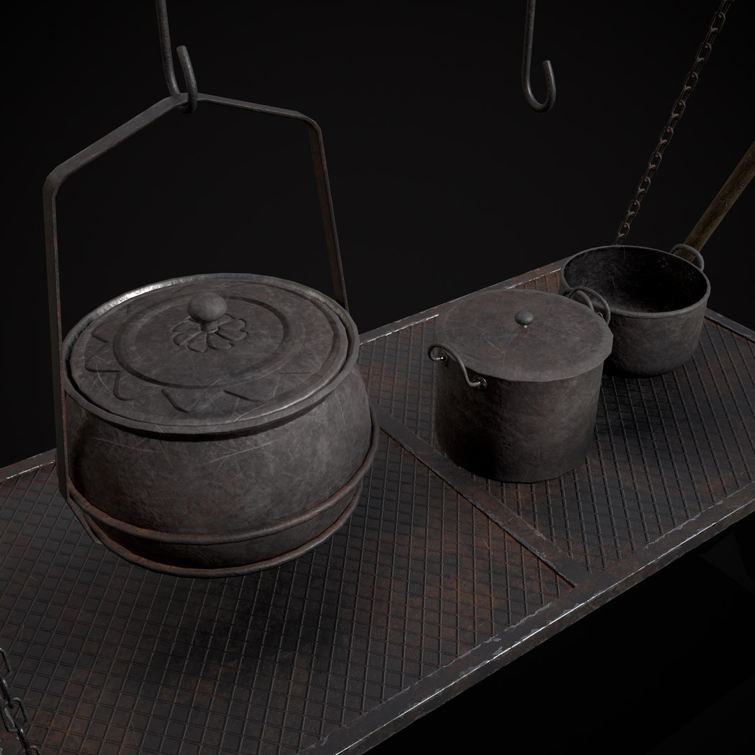 3D Cooking Pot Set - TurboSquid 2385911