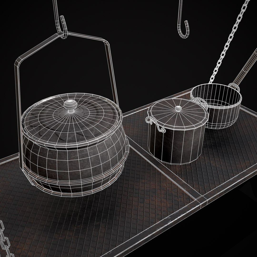 3D Cooking Pot Set - TurboSquid 2385911