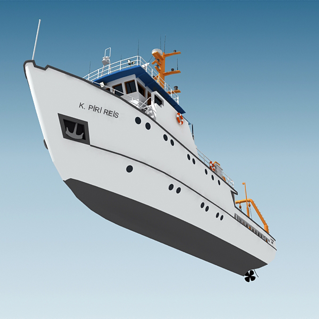 seismic piri reis 3d model