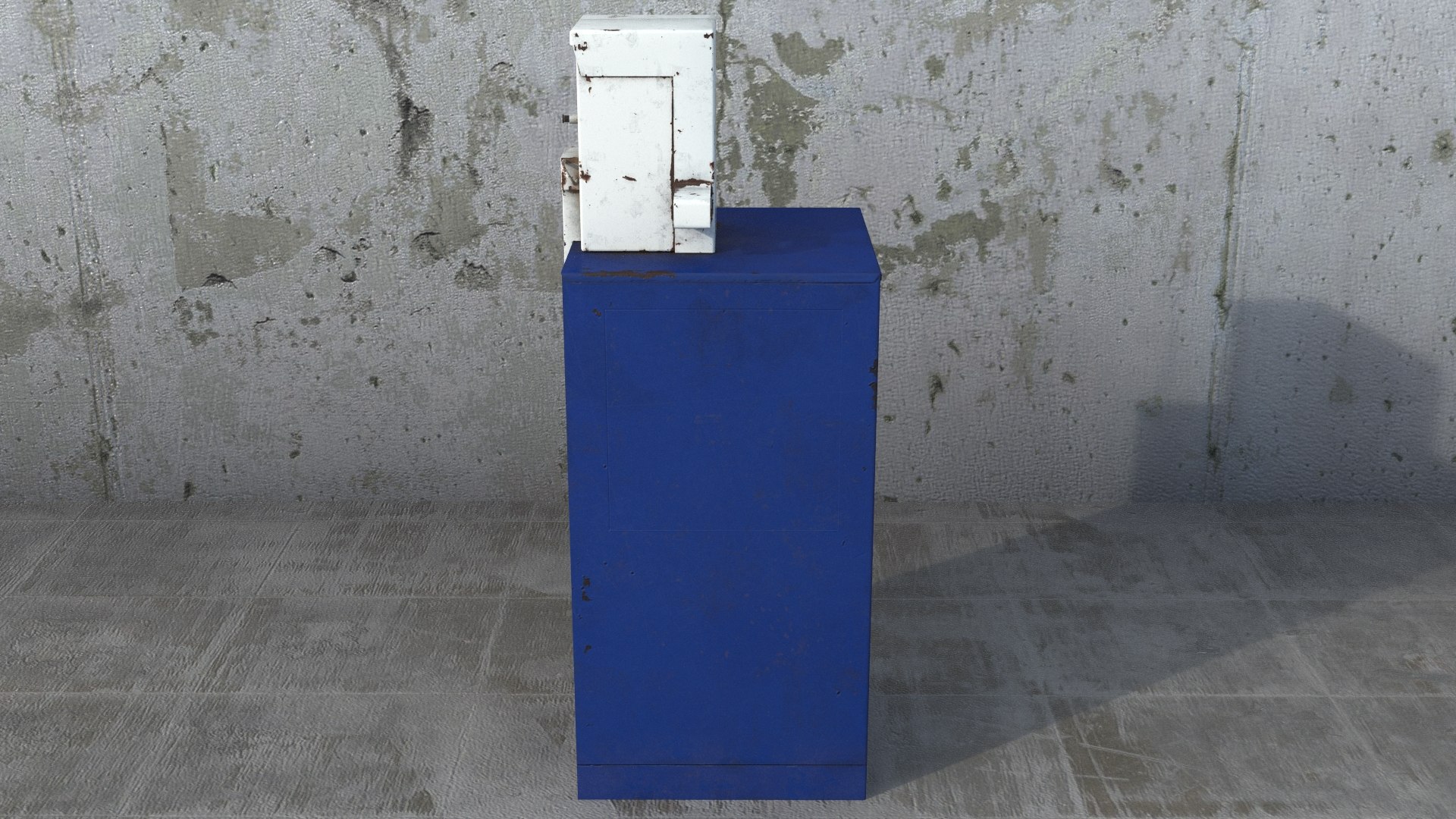 Newspaper Box Blue HD 3D model - TurboSquid 1796289