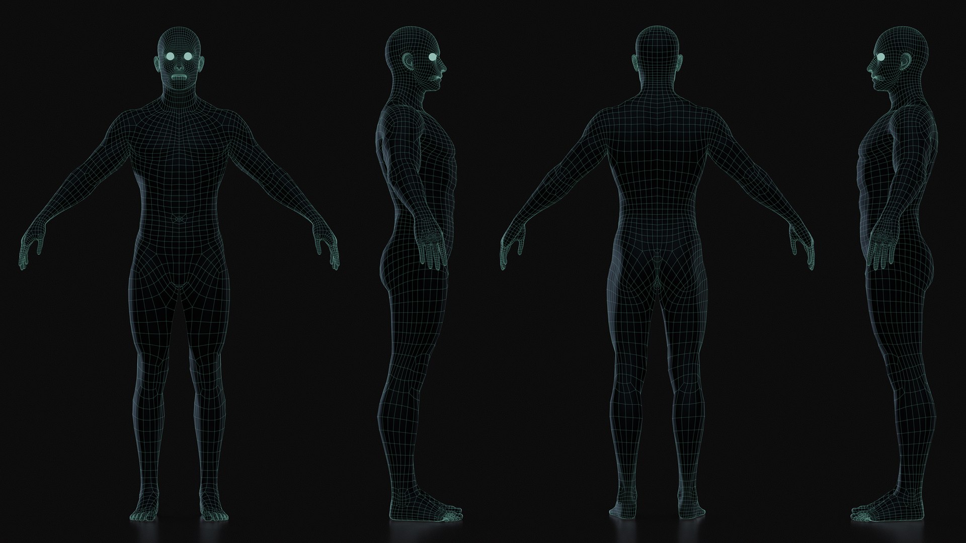 3D Model Realistic Athletic Man Body Base Mesh - TurboSquid 2348378