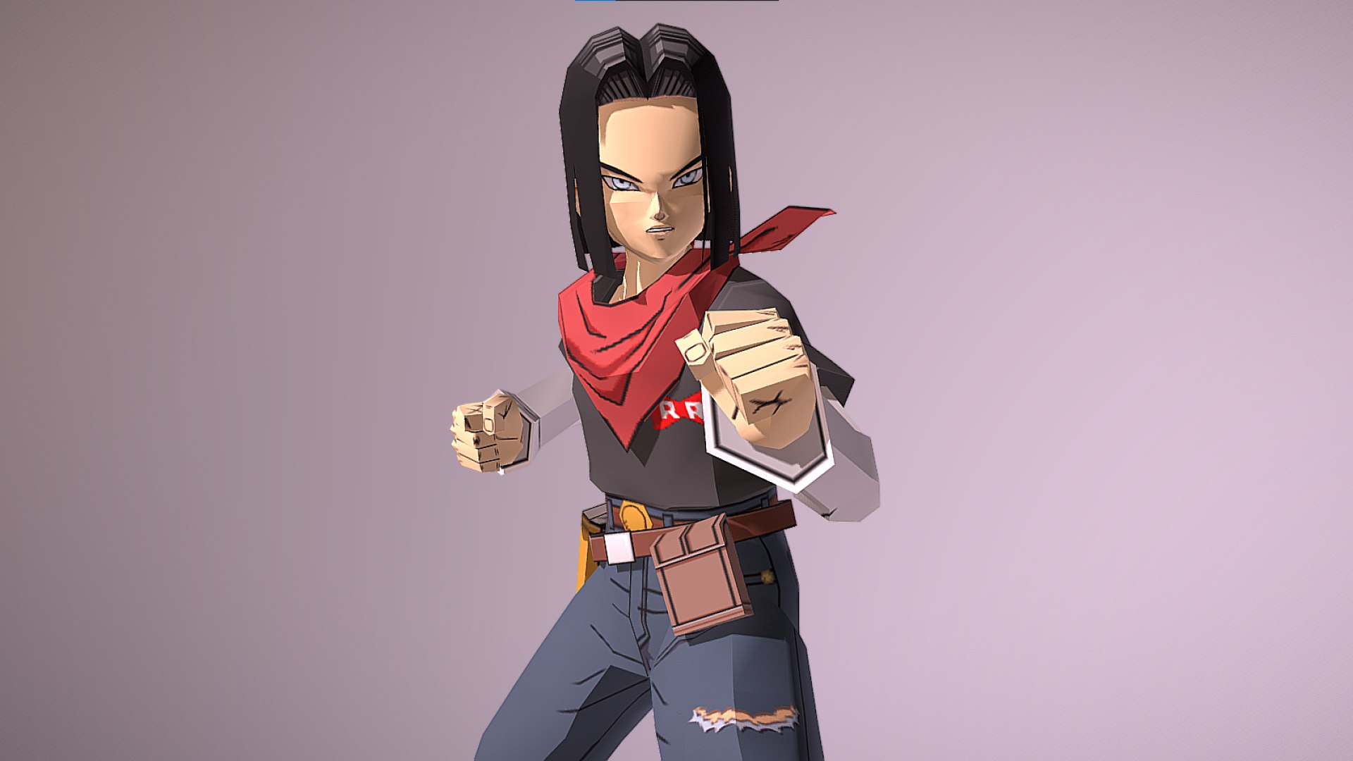 modèle 3D de Android 17 - Cell Saga - Dragon Ball Z - TurboSquid 2244893