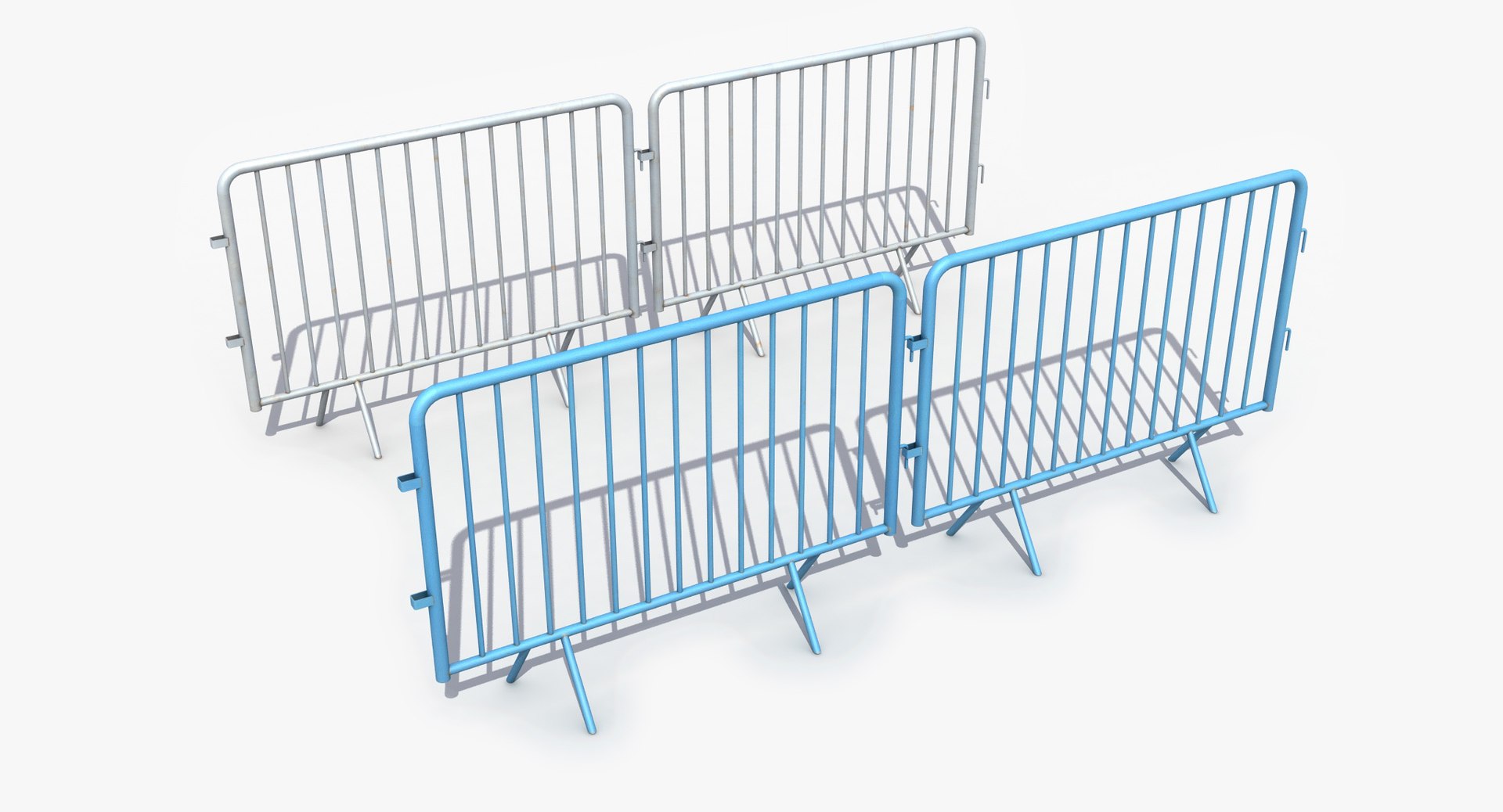 3d model road safety barrier