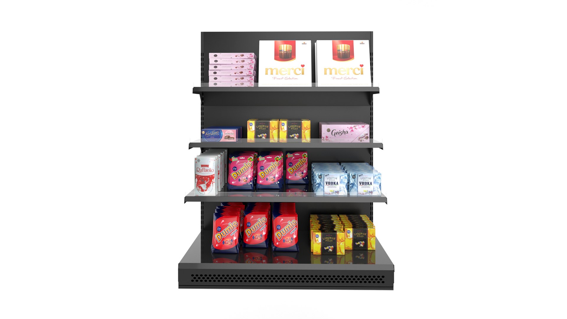 Commercial Rack With Chocolates 3D - TurboSquid 2034930