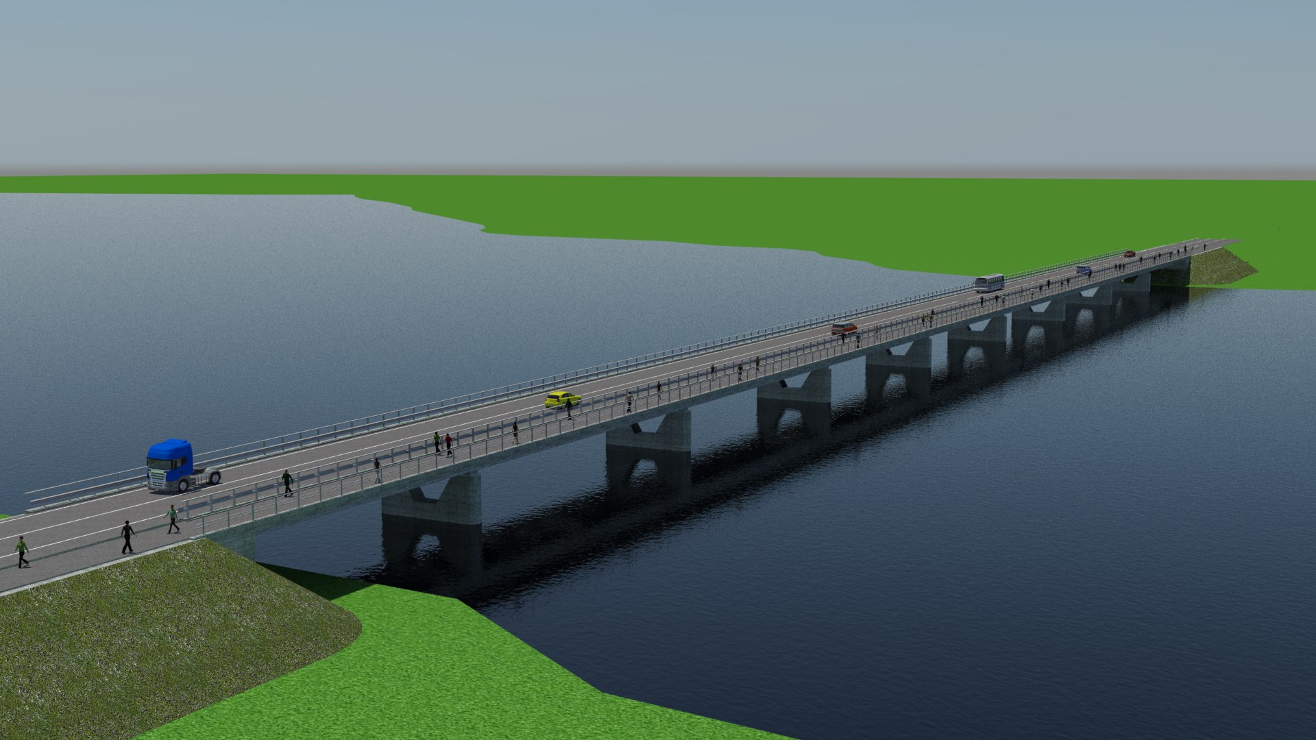 300m Bridge 3D Model - TurboSquid 1152221
