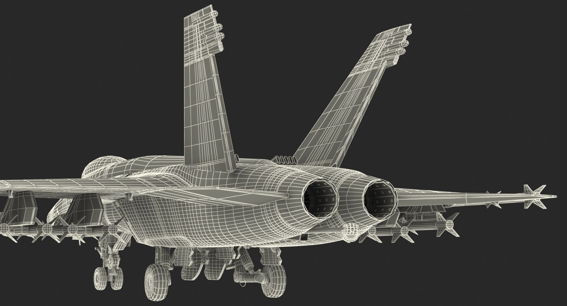 Fighter Fa 18ef Super Hornet 3d Model