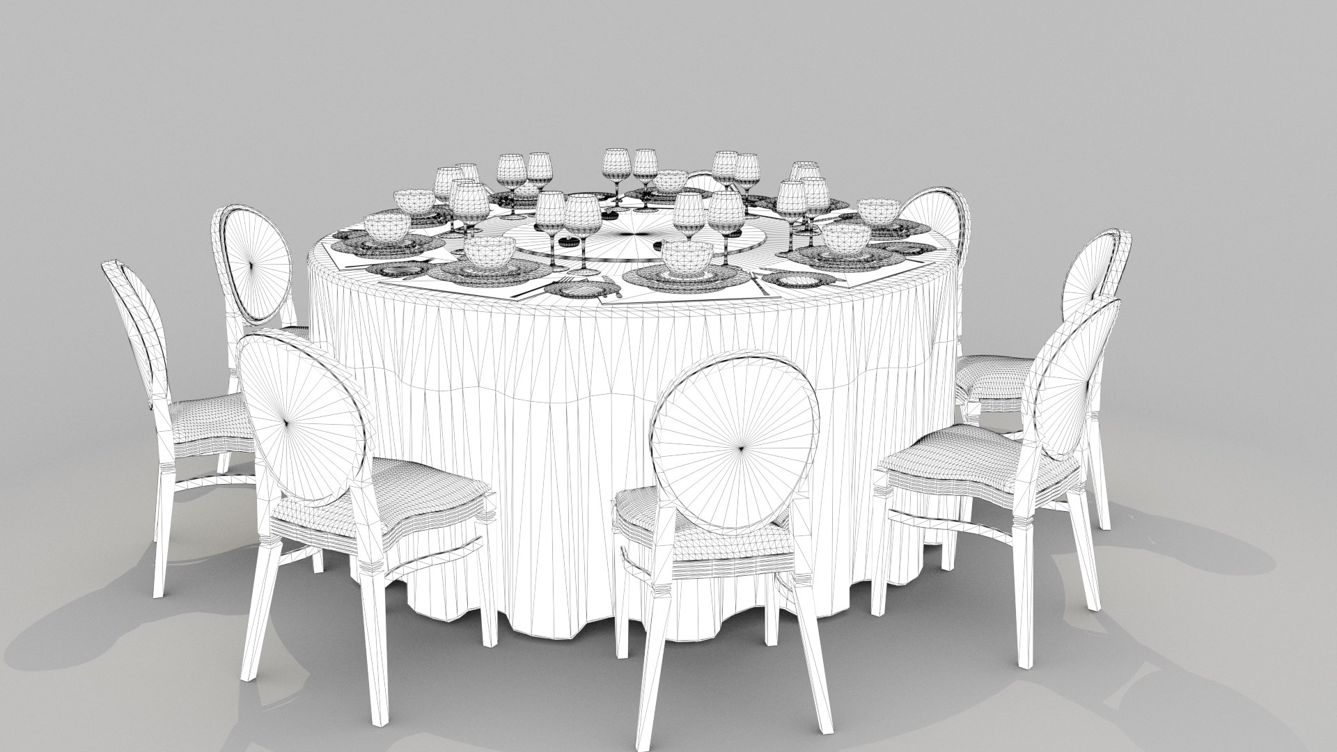 3D Table Set Up Model - TurboSquid 1898547