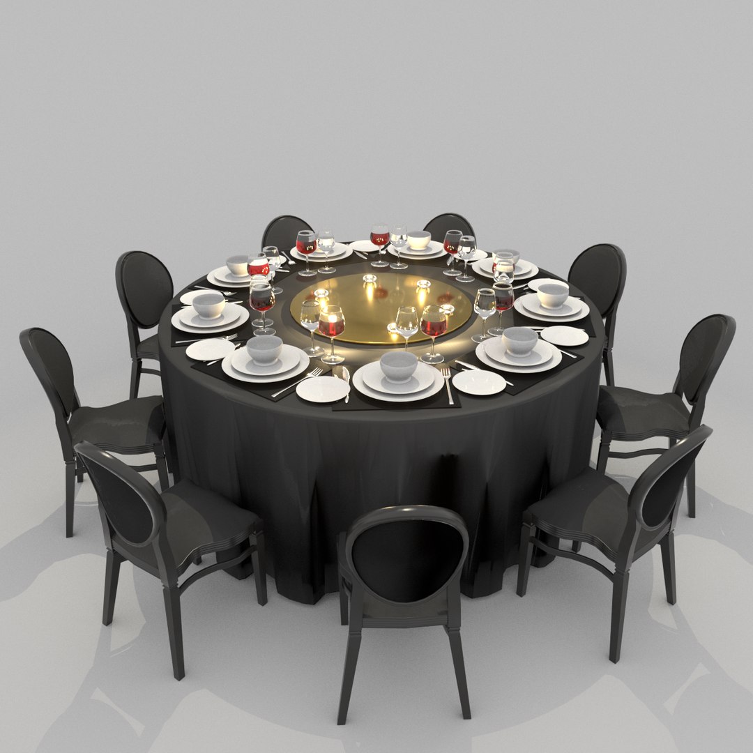 3D Table Set Up Model - TurboSquid 1898547
