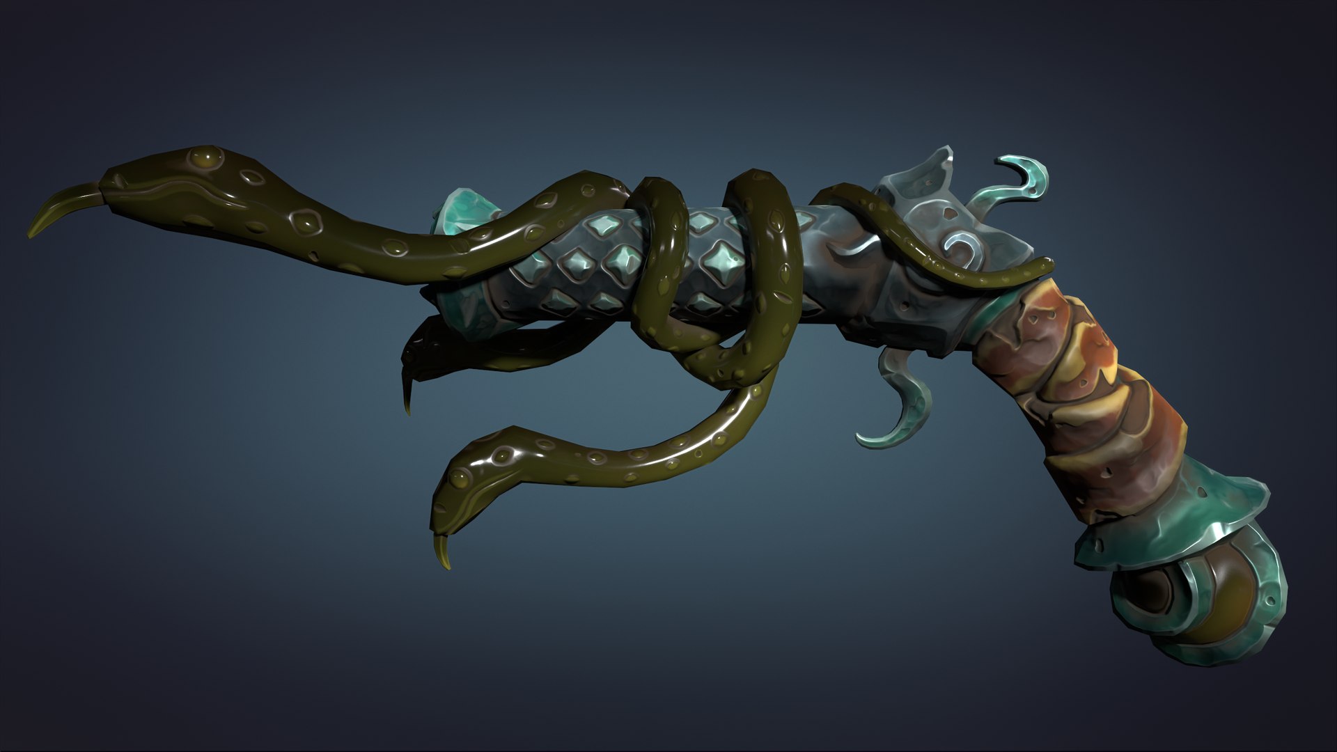Snake pistol 3D model - TurboSquid 2099728