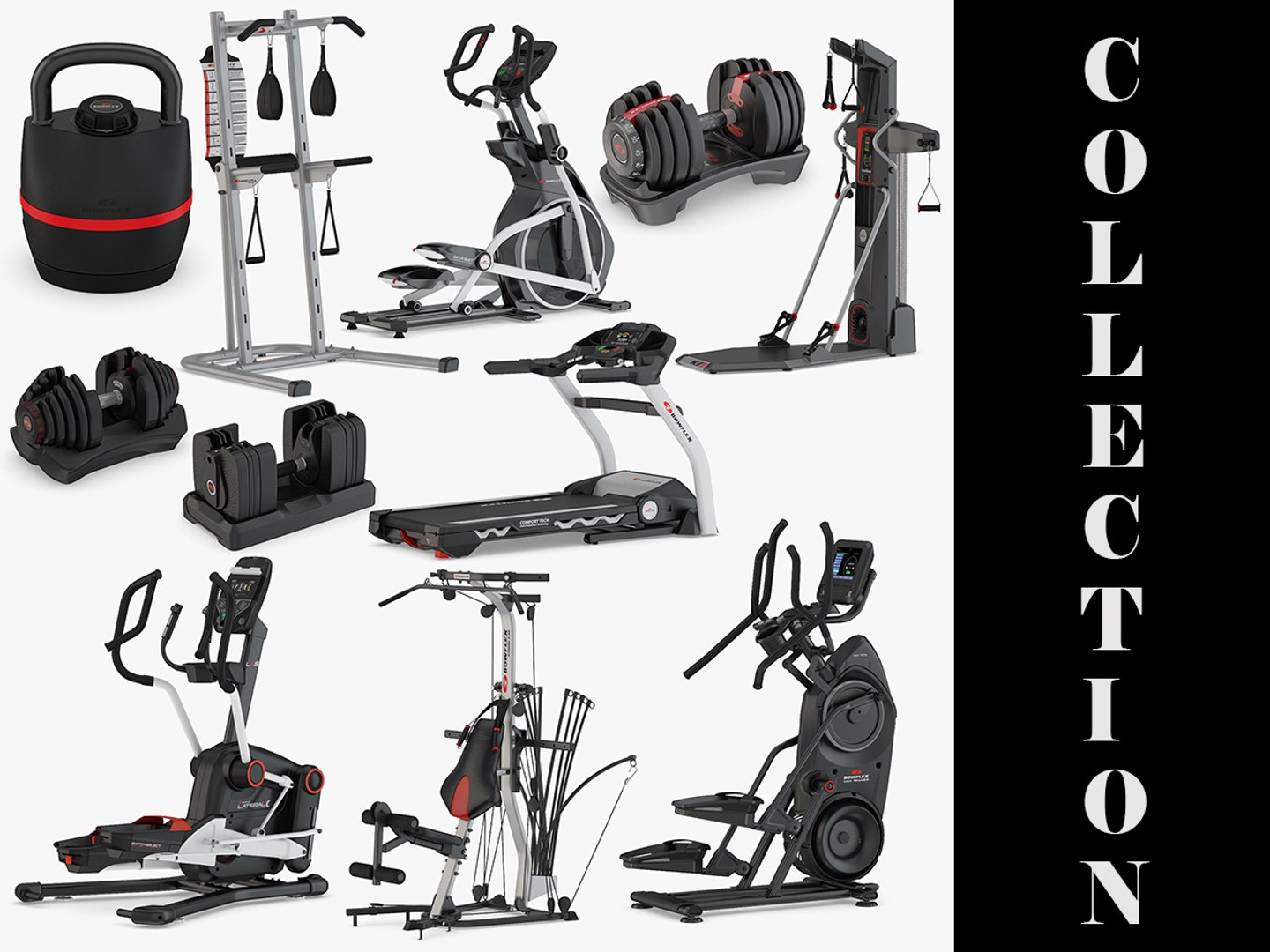 3D 11 Machines Bowflex Model - TurboSquid 1703867