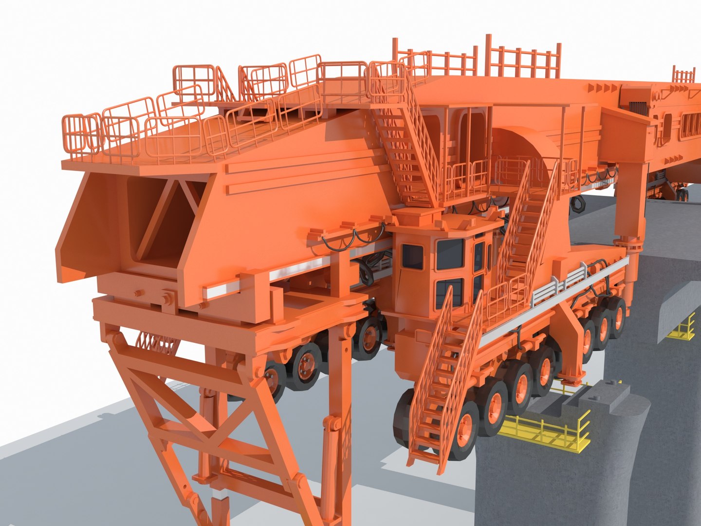 Bridge Erection Machine 3D Model - TurboSquid 2096317