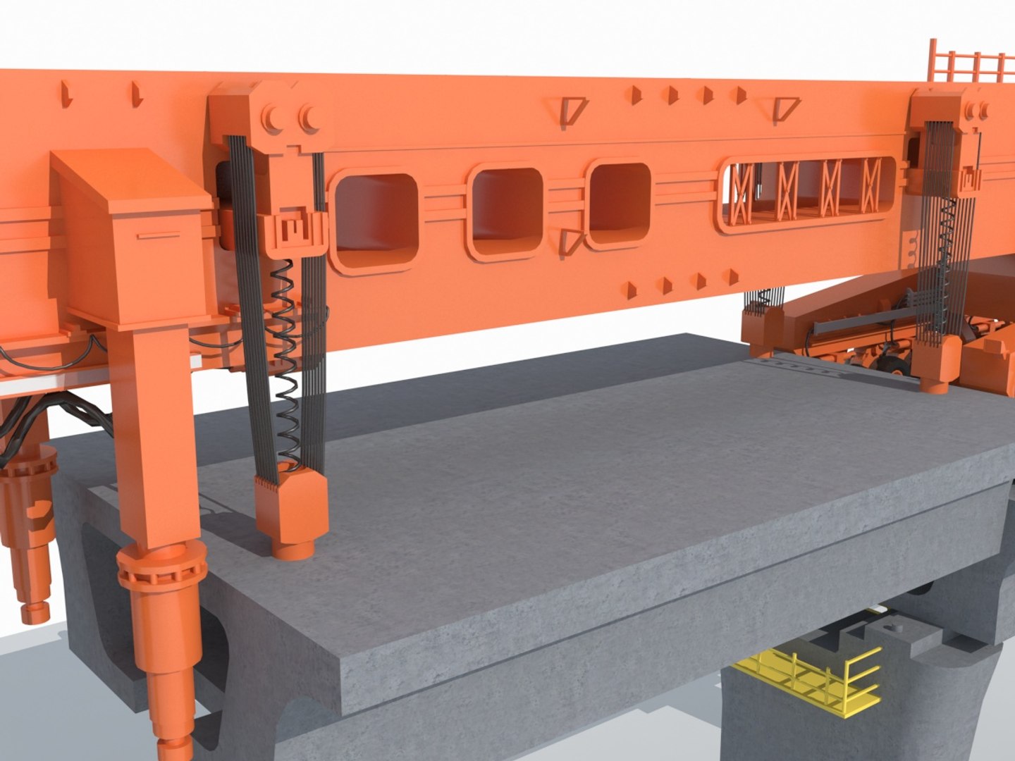 Bridge Erection Machine 3D Model - TurboSquid 2096317