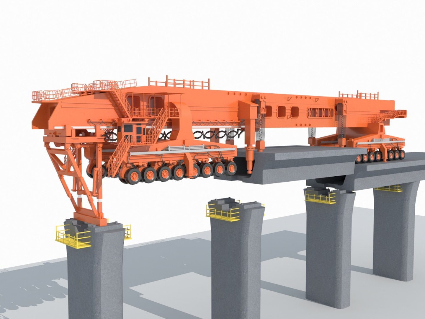 Bridge Erection Machine 3D Model - TurboSquid 2096317