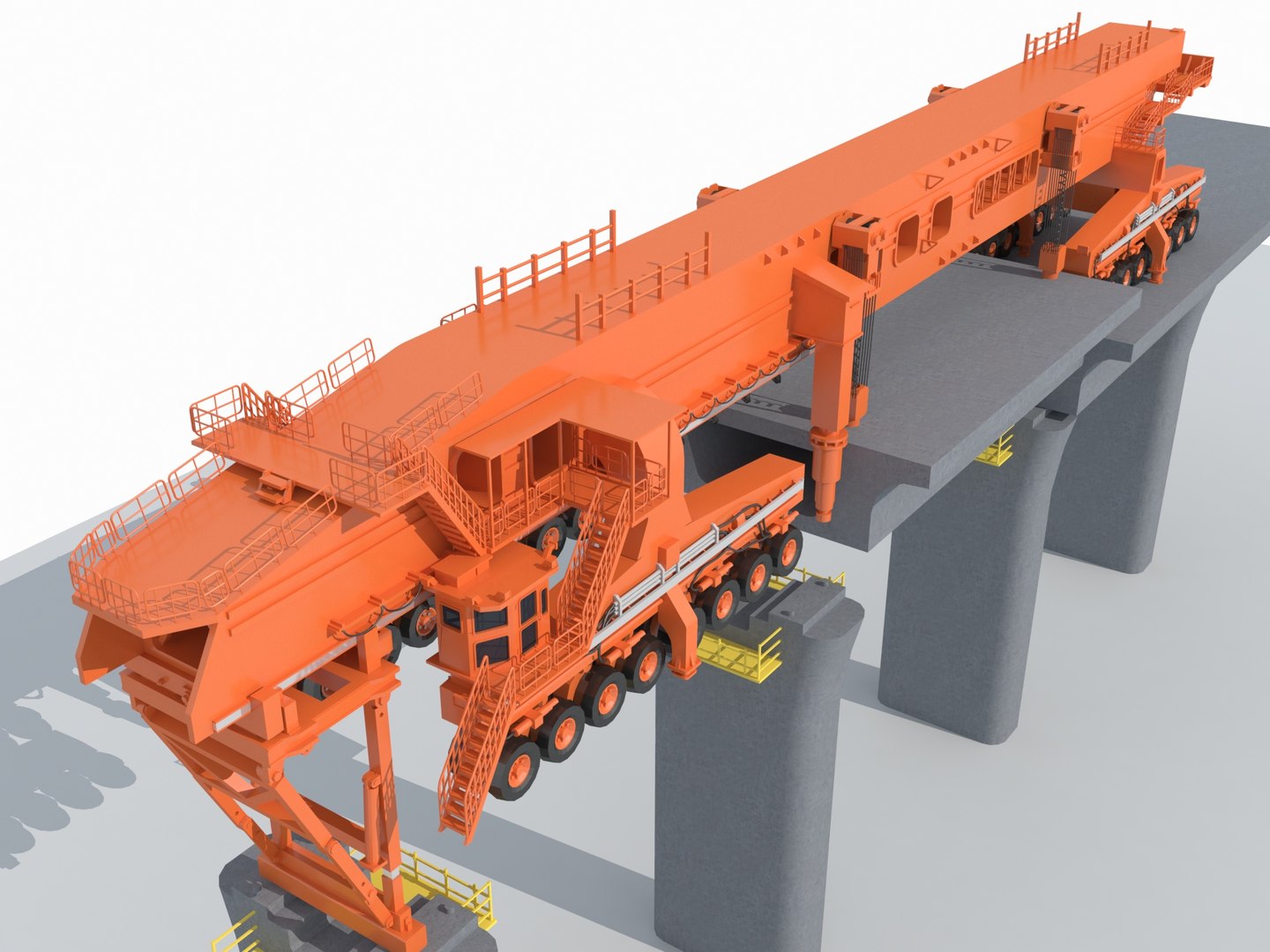 Bridge Erection Machine 3D Model - TurboSquid 2096317