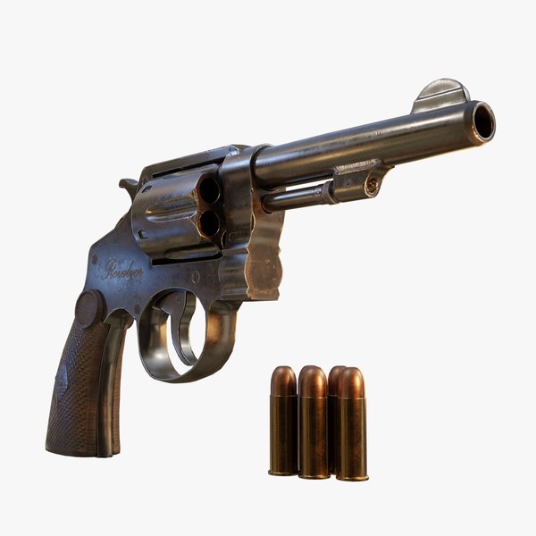 modelo 3d Revólver Game Ready - TurboSquid 1759429