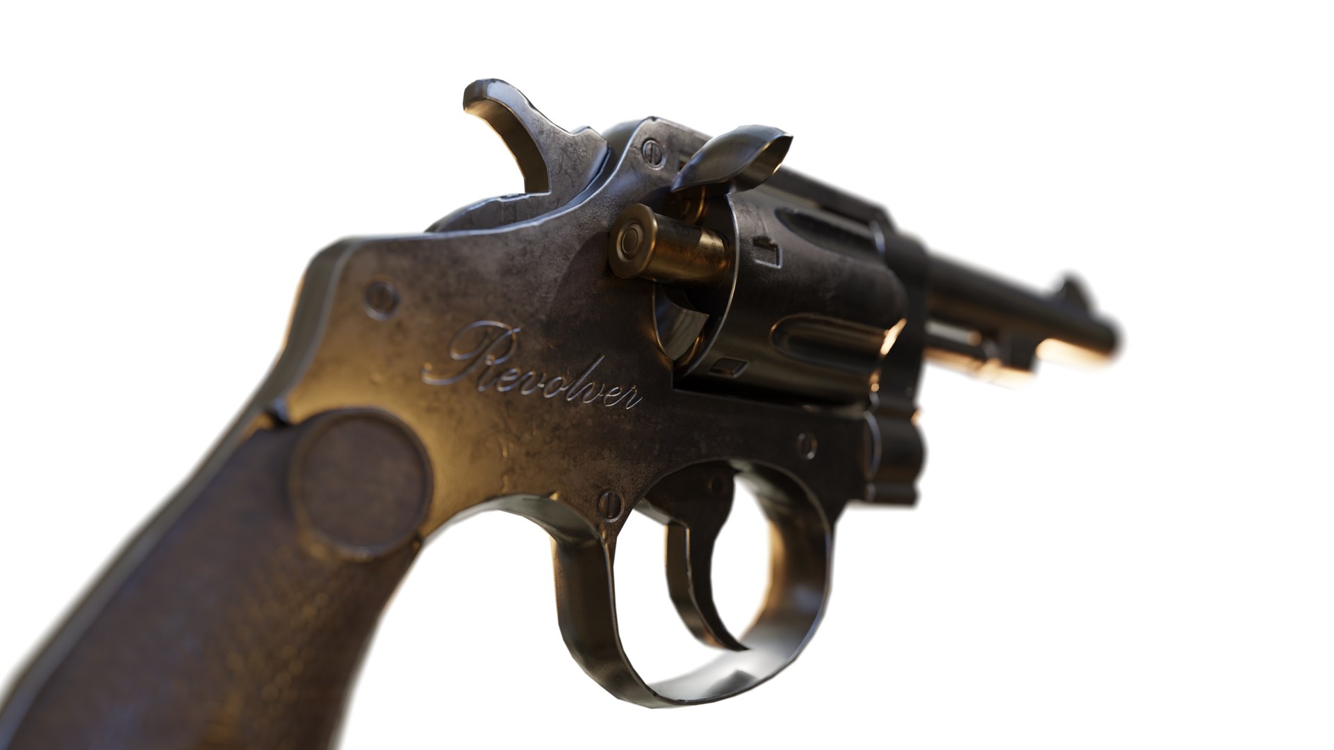 3D Game Ready Revolver Model - TurboSquid 1759429