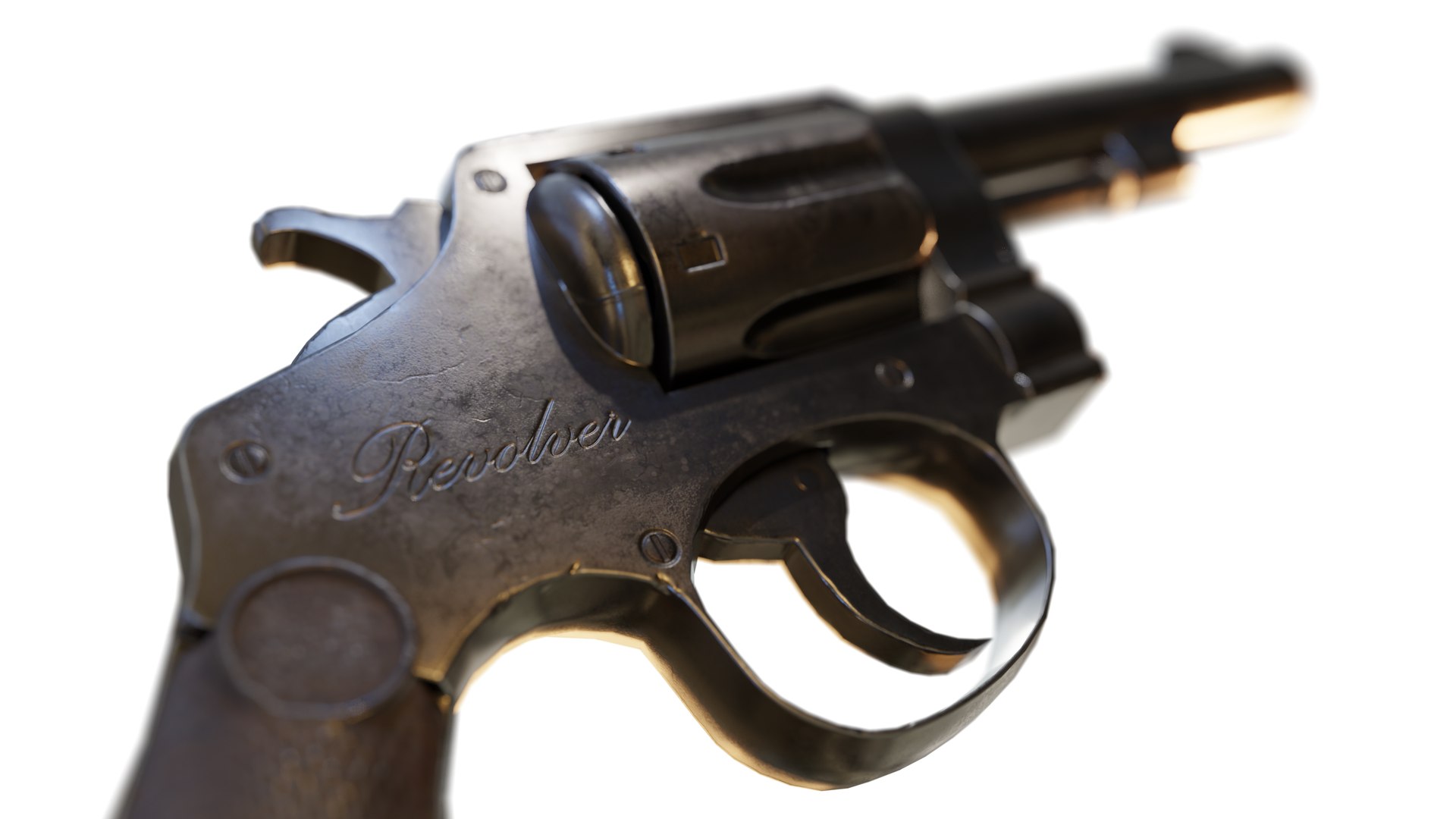 3D Game Ready Revolver Model - TurboSquid 1759429