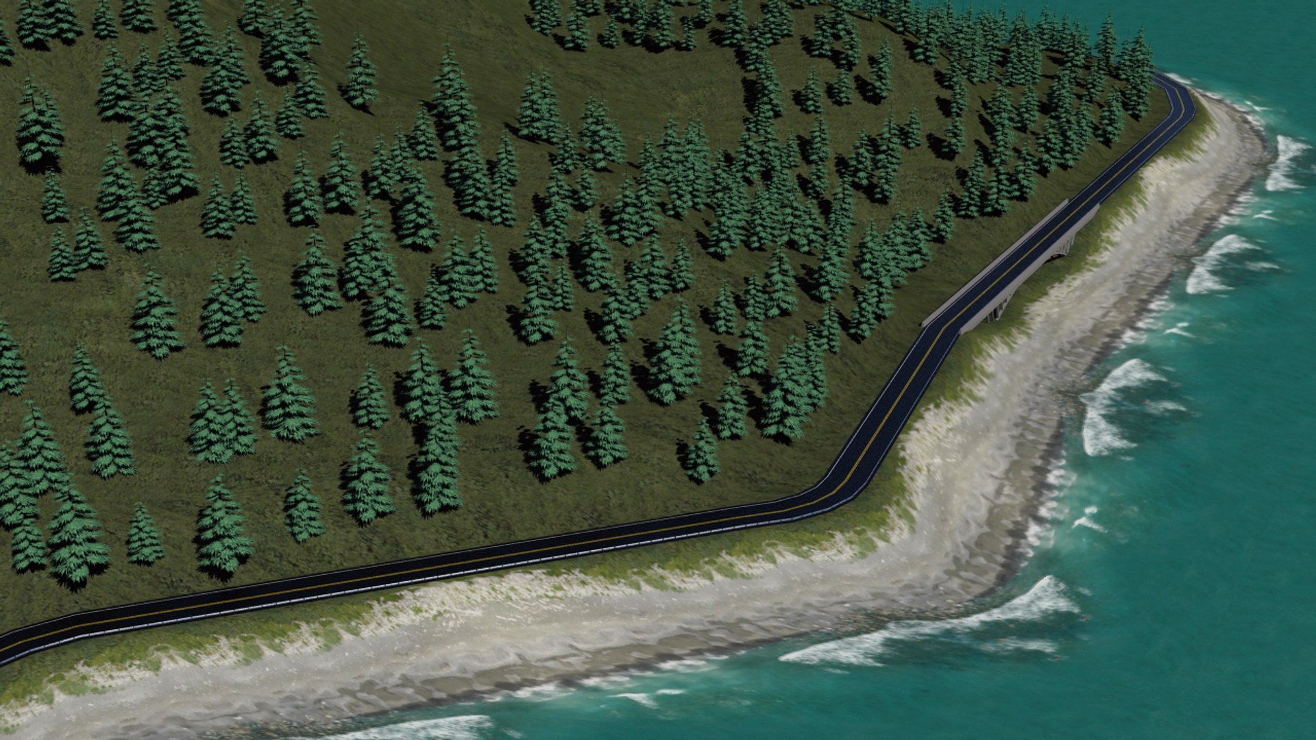 Coast Road Version 2 3d Model