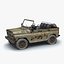 Russian Military Uaz-3151 Set 3d Model