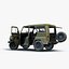 Russian Military Uaz-3151 Set 3d Model