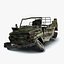 Russian Military Uaz-3151 Set 3d Model