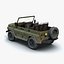 Russian Military Uaz-3151 Set 3d Model
