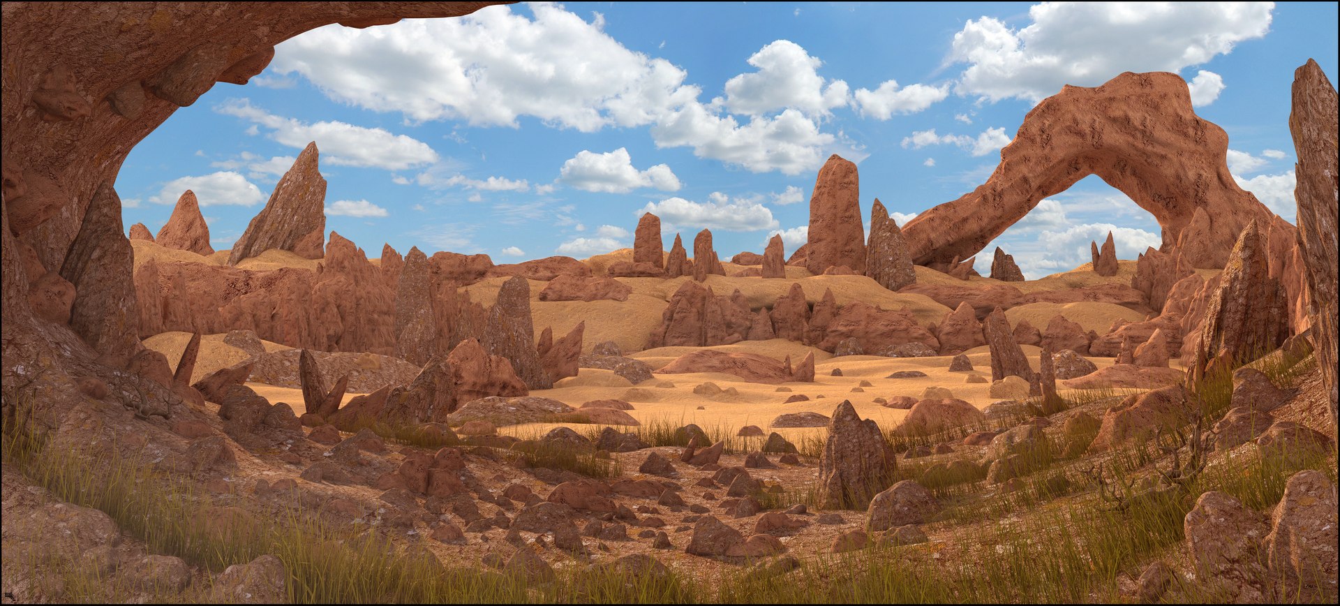 3D Landscape Rock Cave Model - TurboSquid 1244439