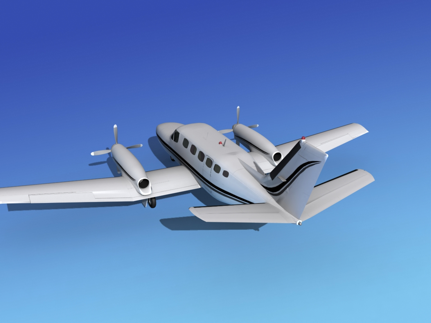 propellers cessna 441 conquest 3d model