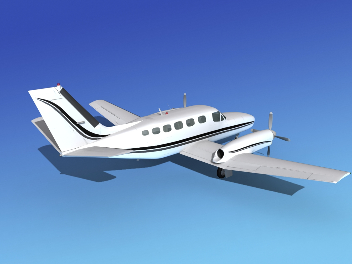 propellers cessna 441 conquest 3d model
