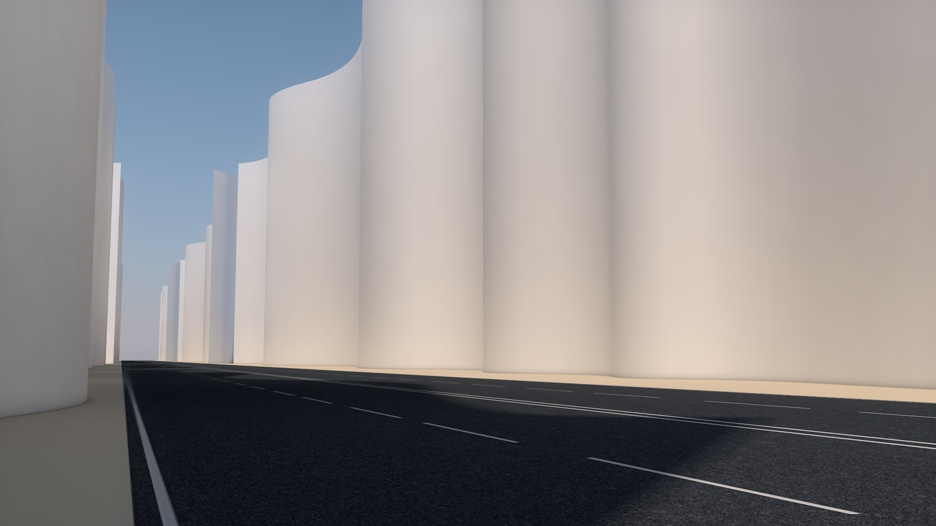 3D Futuristic Highway - TurboSquid 1948900