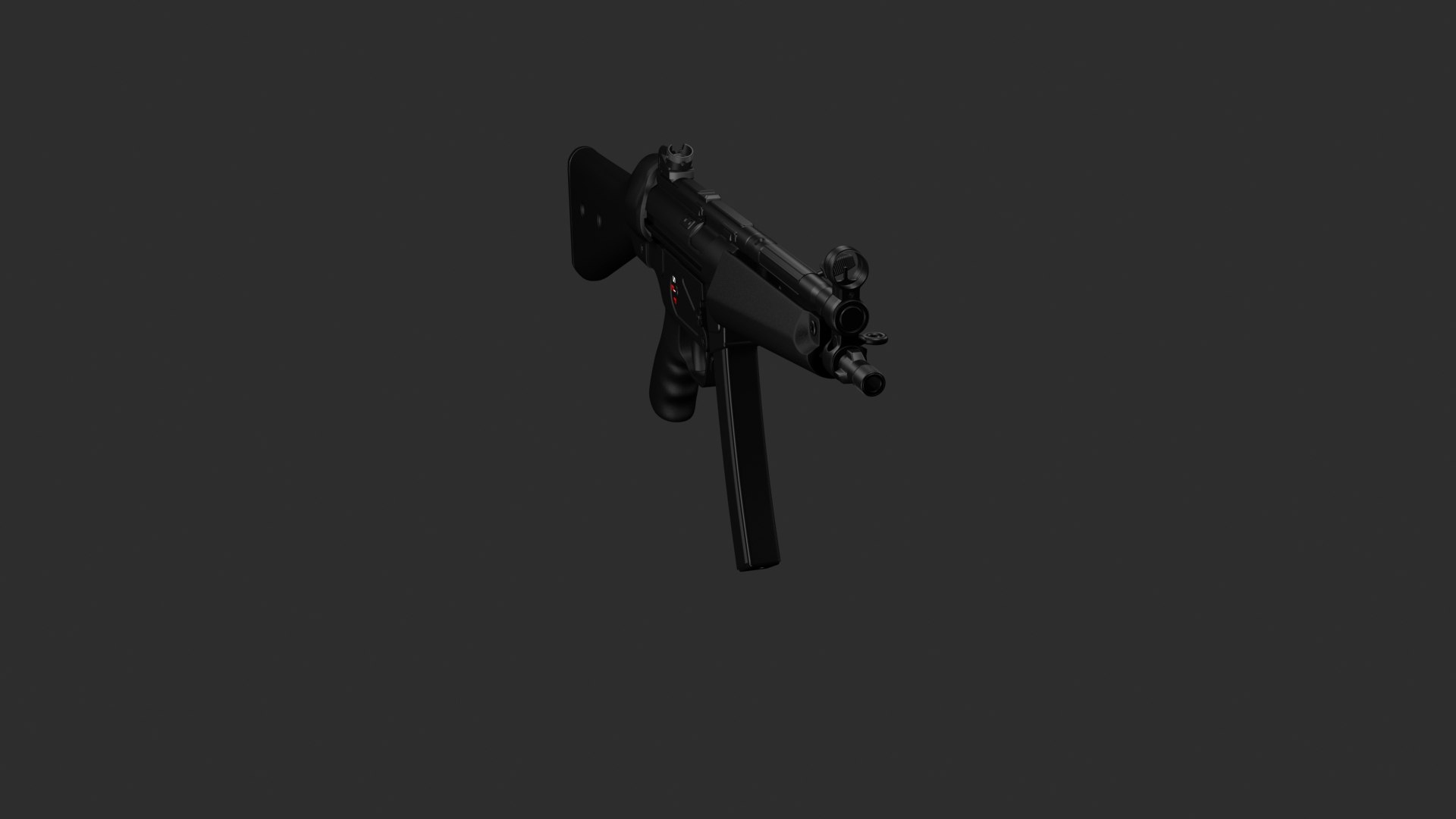 Mp5a2 Gun 3d Max