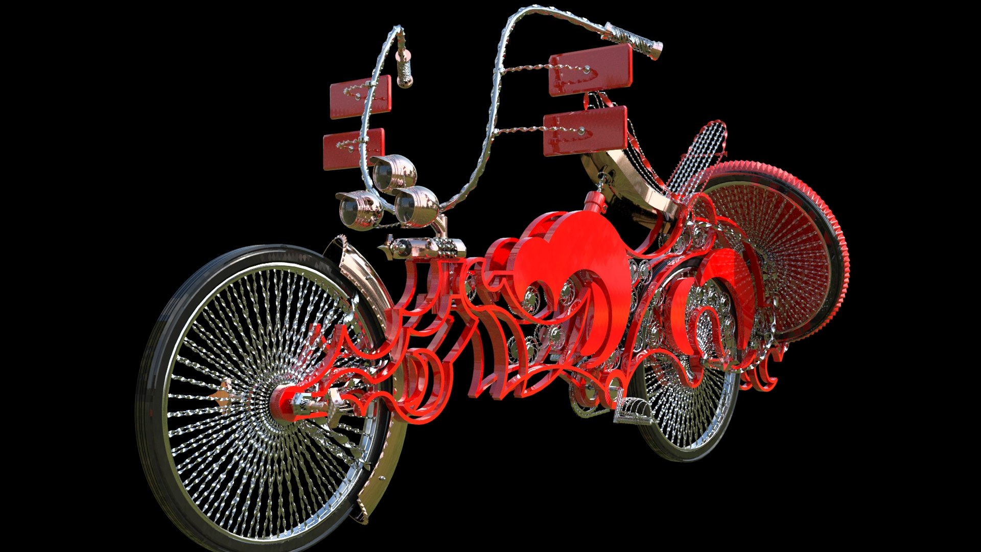 3D Lowriderbike - TurboSquid 1900828