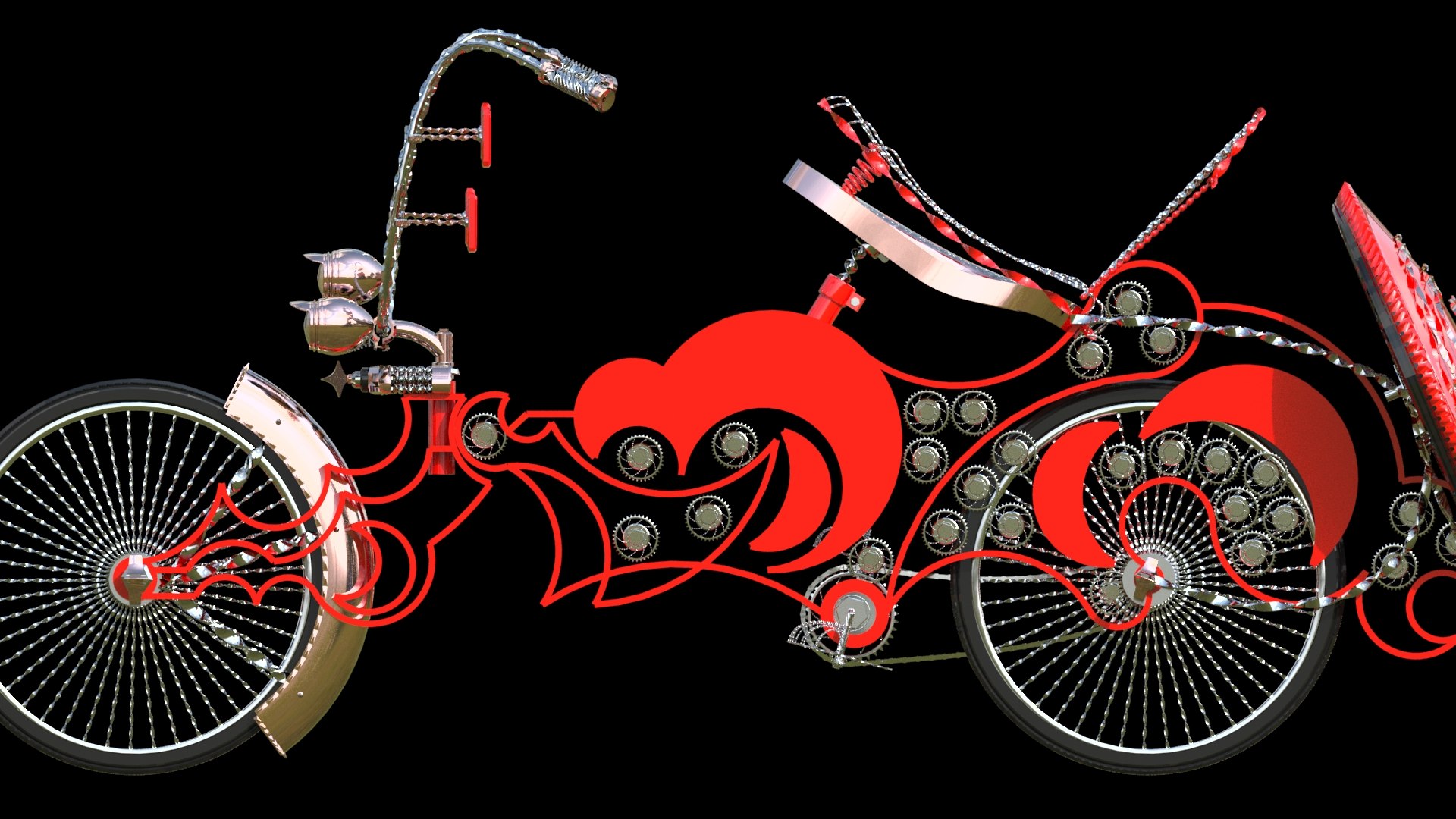 3D Lowriderbike - TurboSquid 1900828