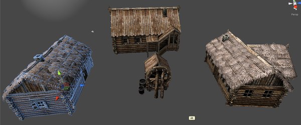 3d model of village pack